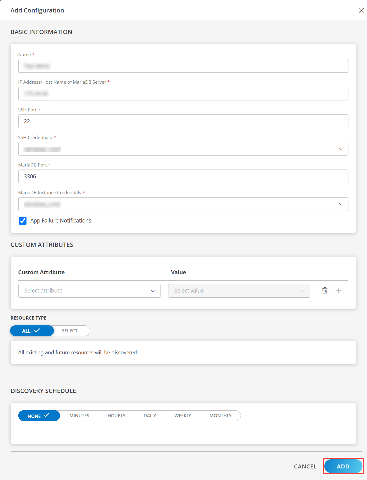 MariaDB | OpsRamp Documentation
